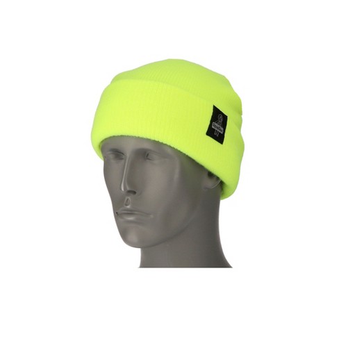 Refrigiwear 4 Layered Soft Acrylic Knit Winter Beanie Fat Cap (hi Vis ...
