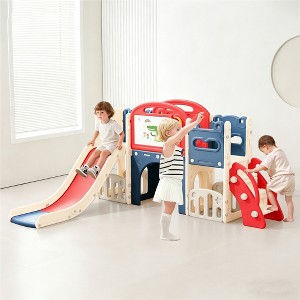 GDFStudio Neikea Modern 12 in 1 Multi-Funtional Toddler Playset with ...