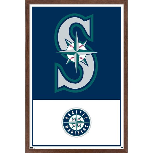 Trends International Mlb Seattle Mariners - Logo 22 Framed Wall Poster ...