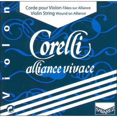 Corelli Alliance Vivace Violin D String 4/4 Size Medium Loop End : Target