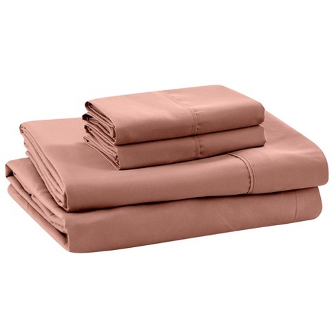 Modern Threads Solid 3-piece Sheet Set, Rose, Twin : Target