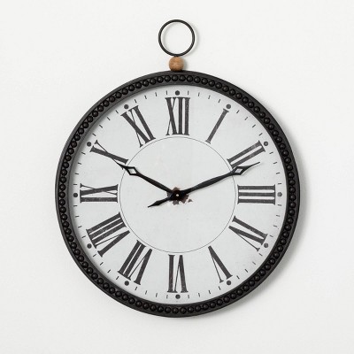 9" Round Wall Clock Black - Room Essentials™ : Target