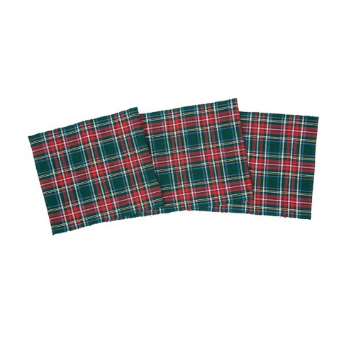 C&f Home 13" X 72" Weston Plaid Red And Green Table Runner : Target