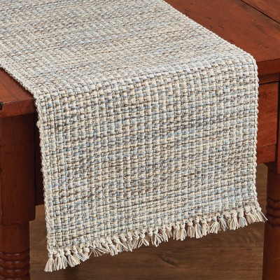 Split P Block Print Table Runner With Tassels - Beige : Target