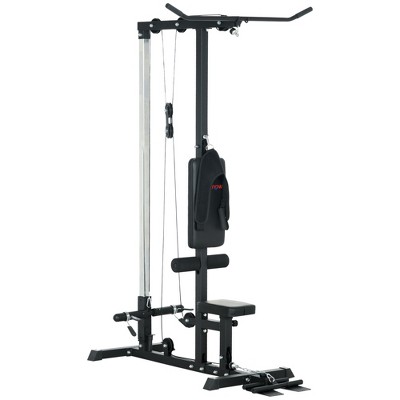 Soozier Lat Pull Down Machine Cable Station, High And Low Row Pulley ...