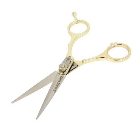 Unique Bargains Stainless Steel Hair Beauty Scissors Silver Tone 6.4 ...
