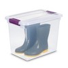 Sterilite 27 Qt Clearview Latch Storage Box Stackable Bin With Latching Lid, Plastic Container ...