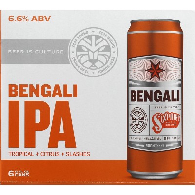 Sixpoint Bengali Ipa Beer - 6pk/12 Fl Oz Cans : Target