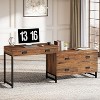 Tribesigns Industrial Wood Computer Desk With 6 Drawers For Home Office ...