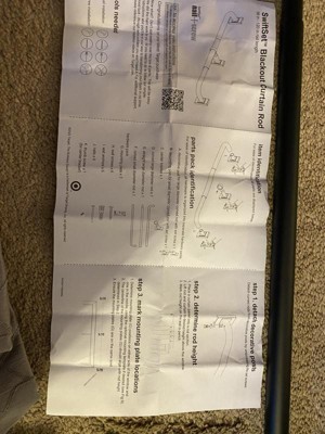 Blackout Rectangle Curtain Rod - Threshold™ : Target