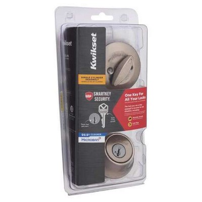 Kwikset Tustin Keyed Entry Lever Featuring Smartkey Security™ In Satin ...