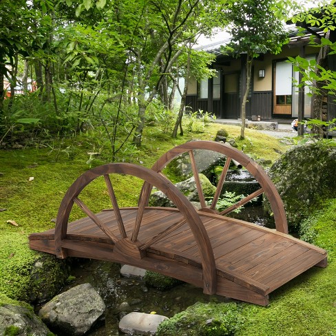How To Make A Small Wooden Garden Bridge - Garden Design Ideas
