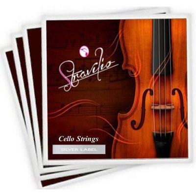 Stravilio Set Of Cello Strings Size 4/4 & 3/4 : Target