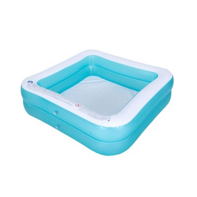 Pool Central 10' Blue And White Inflatable Rectangular Swimming Pool ...