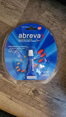 Abreva Docosanol 10% Cream Cold Sore/fever Blister Treatment Tube - 0 ...