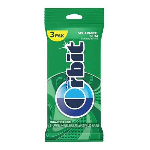 Orbit Spearmint Sugarfree Gum Multipack - 14 Sticks/3pk : Target