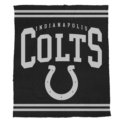 Nfl Indianapolis Colts Midnight Logo Cozy Knit Blanket : Target