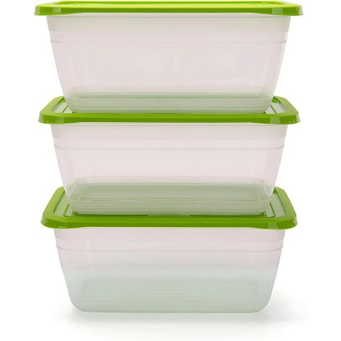 Food Storage Containers (large 4l, 6 Piece - 3 Lids, 3 Containers ...