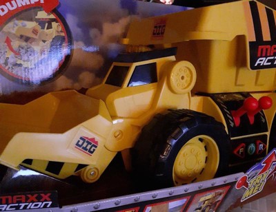 Maxx Action 2-n-1 Dig Rig Dump Truck And Front End Loader Toy Vehicle ...