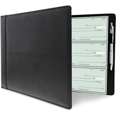 Juvale 7 Ring Business Check Binder For Checkbooks Organization ...