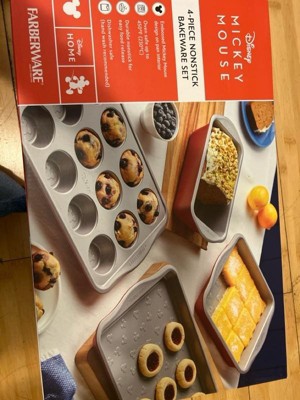 Farberware Disney Bake With Mickey Mouse 4pc Nonstick Bakeware Set Red ...