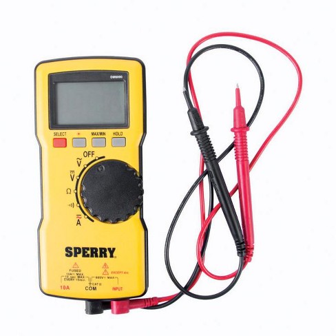 Sperry 4/40/400/750 Vac, 400mv/4/40/400/1000 Vdc Lcd Multimeter : Target