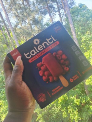 Talenti Roman Raspberry Frozen Mini Sorbetto Bars - 6pk/11.1 Fl Oz : Target