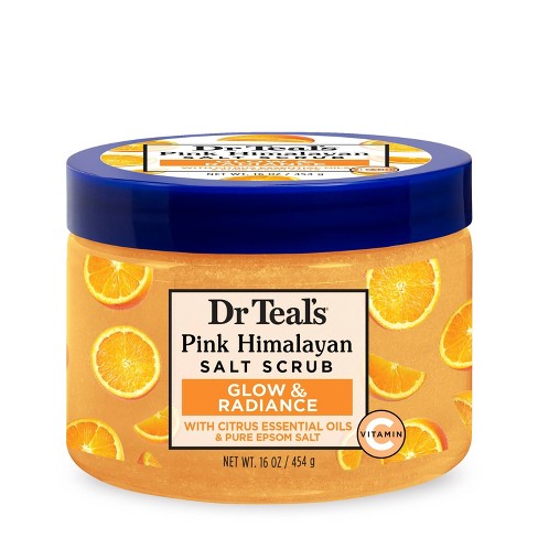 Dr Teal's Glow & Radiance Vitamin C Citrus Salt Scrub - 16oz : Target