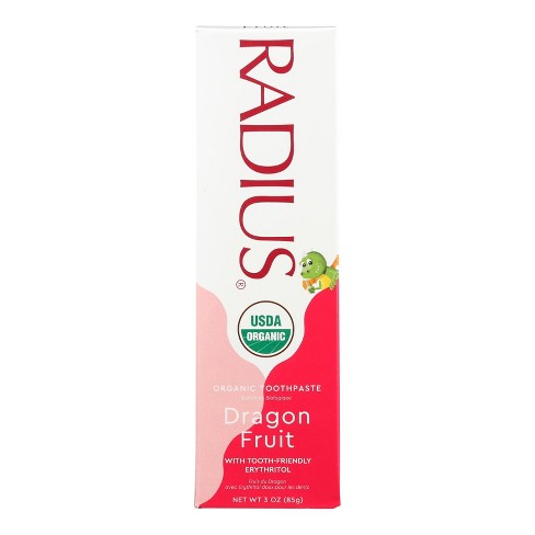Radius Dragon Fruit Kid's Organic Toothpaste - 3 Oz : Target