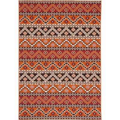 Veranda Ver095 Power Loomed Indoor/outdoor Area Rug - Rust/red - 5'3"x7 ...