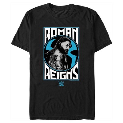 Men's Wwe Roman Reigns Poster T-shirt - Black - X Large : Target