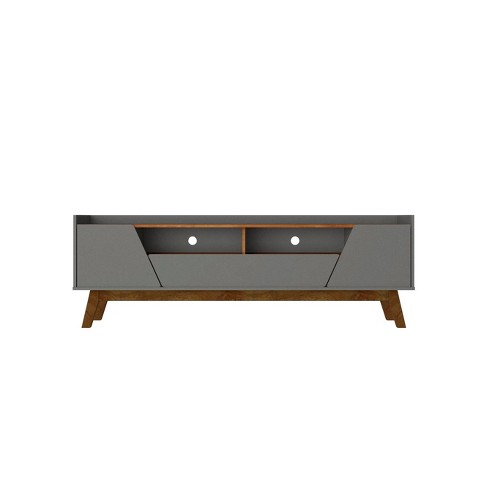 Marcus Mid-century Modern 4 Shelf Tv Stand For Tvs Up To 70" Gray ...