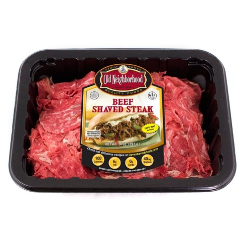 Old Neighborhood Shaved Beef Steak - 14oz : Target