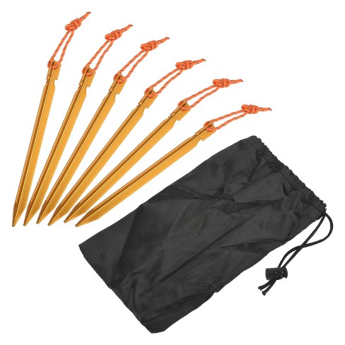 Unique Bargains Tent Stakes Y-beam With Reflective Pull Rope Kit ...