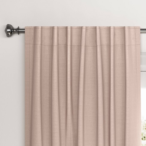 50"x84" Blackout Velvet Window Curtain Panel Dull Pink - Threshold ...
