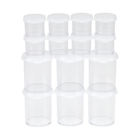 Creative Mark Assorted Pack Of 14 Storage Cups - 8 Small 10 Ml & 6 ...