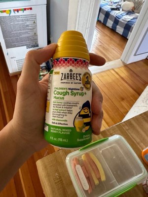 Zarbee's Kid's Cough + Mucus Daytime With Honey, Ivy Leaf, Zinc ...