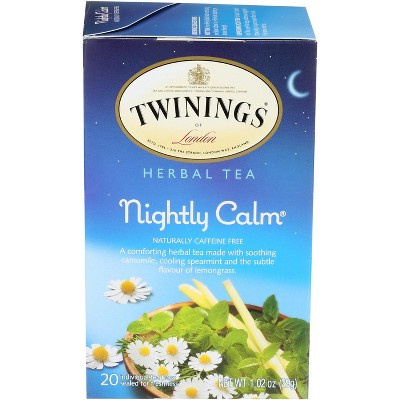 Twinings Nightly Calm Herbal Tea - Case Of 6 - 20 Bags : Target