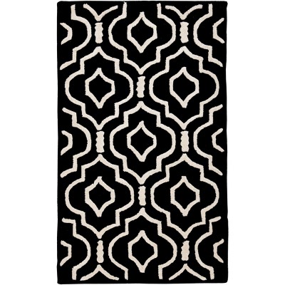 Cambridge Cam133 Hand Tufted Area Rug - Black/ivory - 4'x6' - Safavieh ...