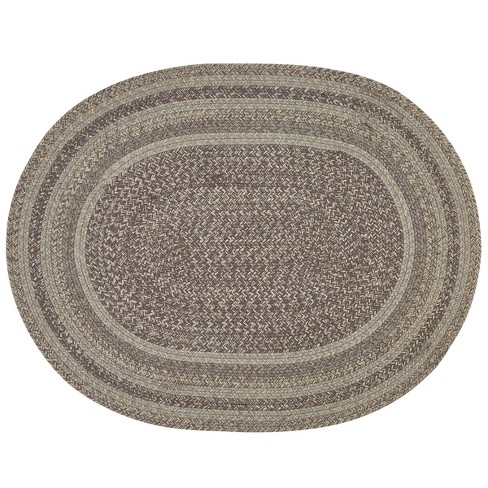 Park Designs Hartwick Gray Braided Oval Rug 32'' X 42'' : Target