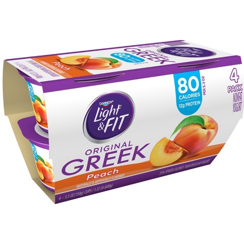 Dannon Light And Fit Greek Yogurt Nutrition Label Peach | Besto Blog