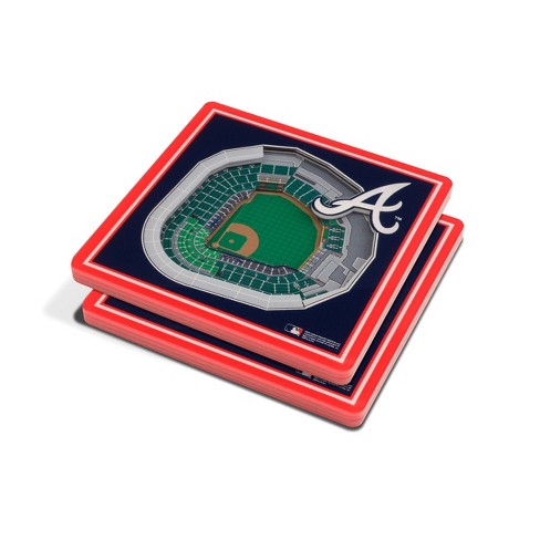 Mlb Atlanta Braves 3d Stadium View Coaster : Target