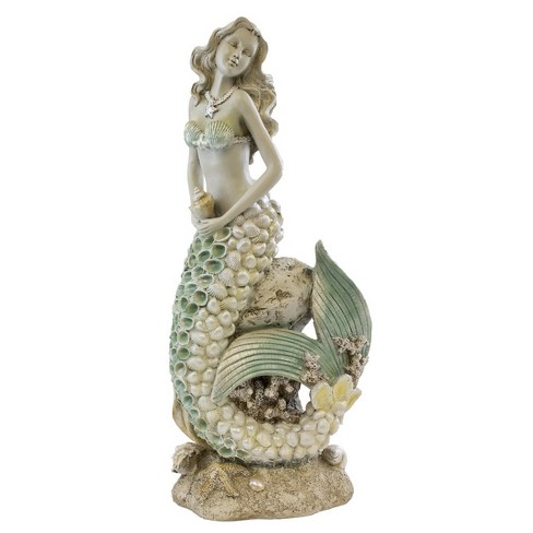 Beachcombers Large Mermaid Statue On Rocks : Target
