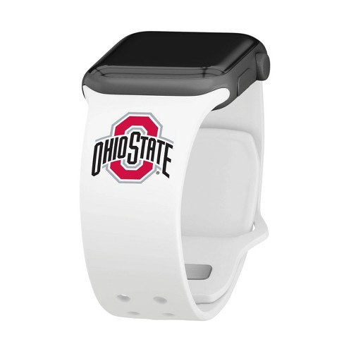 Ncaa Ohio State Buckeyes White Apple Watch Band : Target