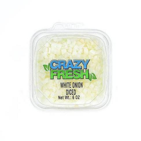 Crazy Fresh White Onions Diced - 6oz : Target