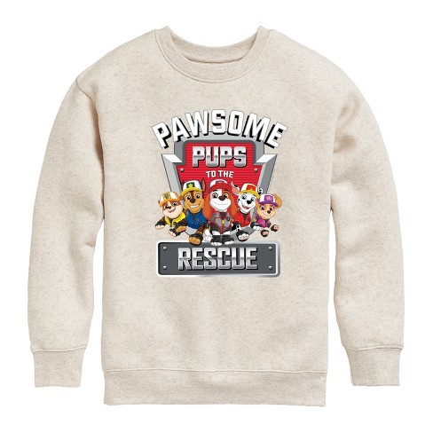 Paw Patrol Pawsome Pups To The Rescue Graphic Long Sleeve Fleece ...