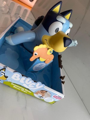 Tomy Swimming Bluey Bath Toy With Seahorse– Water Toy For Tub Or Pool ...