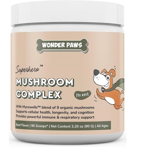 Wonder Paws Beef Flavored Overal Health Powder Mushrooms For Dogs Pet ...