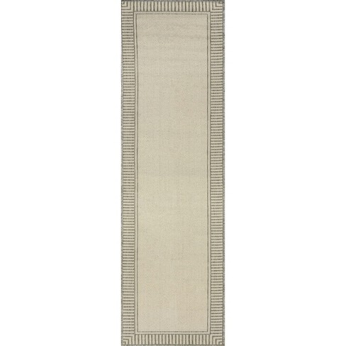 Nuloom Asha Simple Border Indoor And Outdoor Area Rug For Patio Garden ...