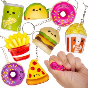 ArtCreativity Mini Squishy Fast Food Sensory Toys (Set of 8) : Target